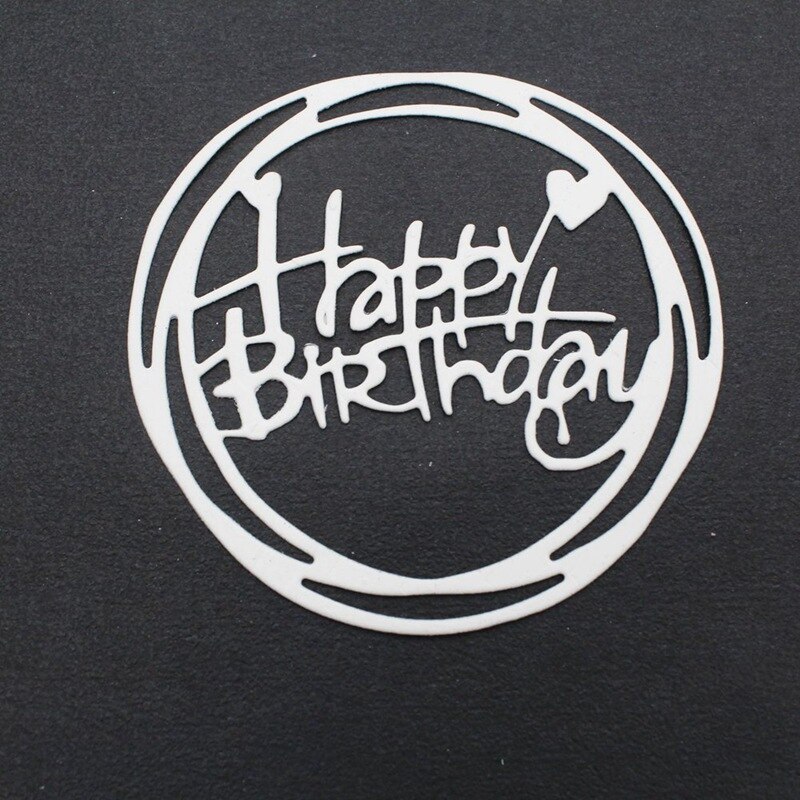 Happy Birthday Metal Cutting Dies Stencil Scrapboo... – Grandado