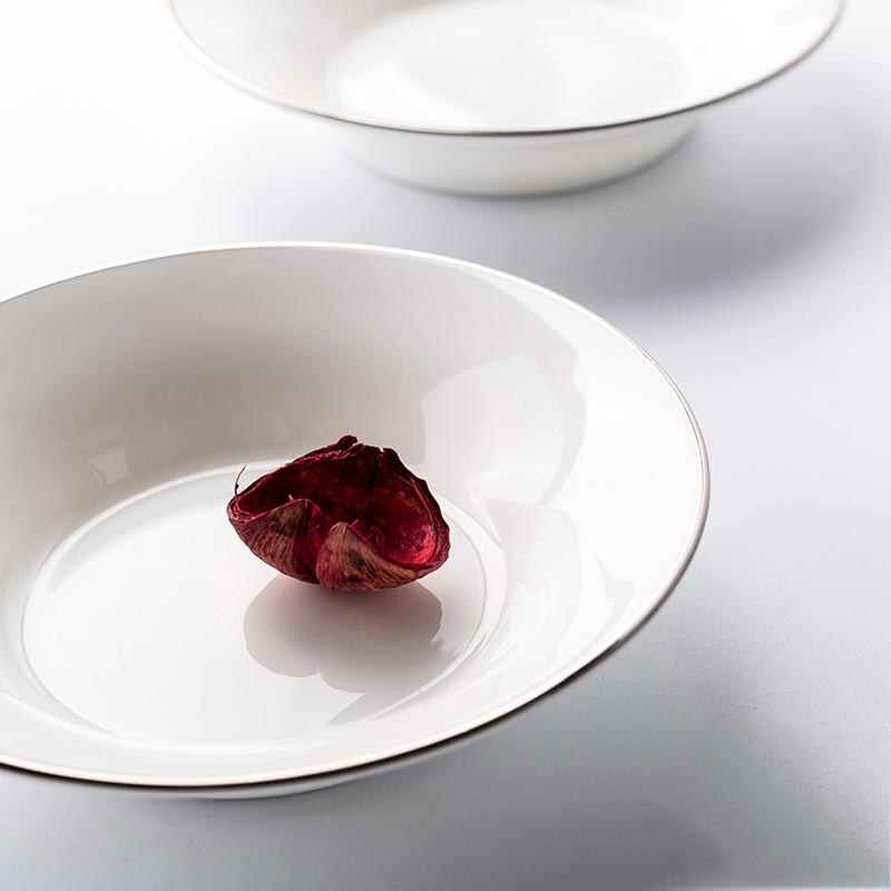 Brief Platinum Gold Border Bone China Small Weidie... – Grandado