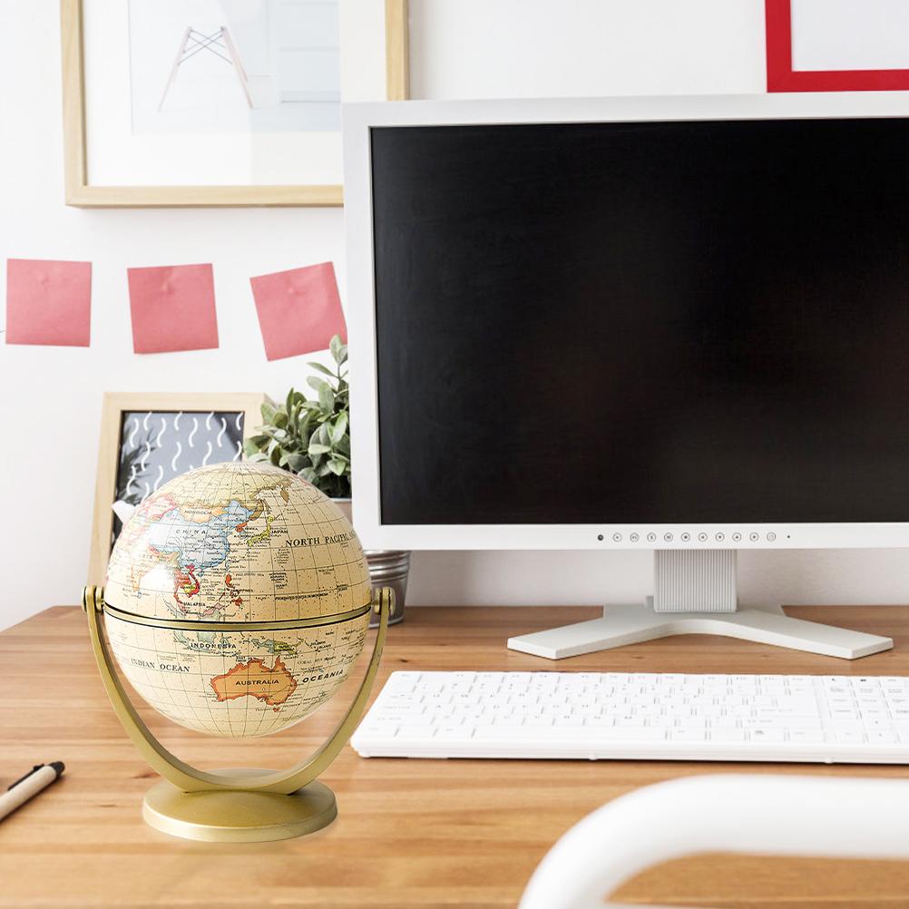 Mini Vintage Globe World Map English Edition Deskt... – Vicedeal