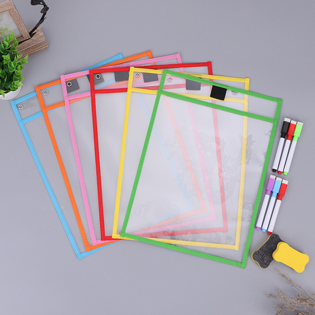 6Pcs Sheet Protectors Clear Paper Cover Loose Leaf... – Grandado