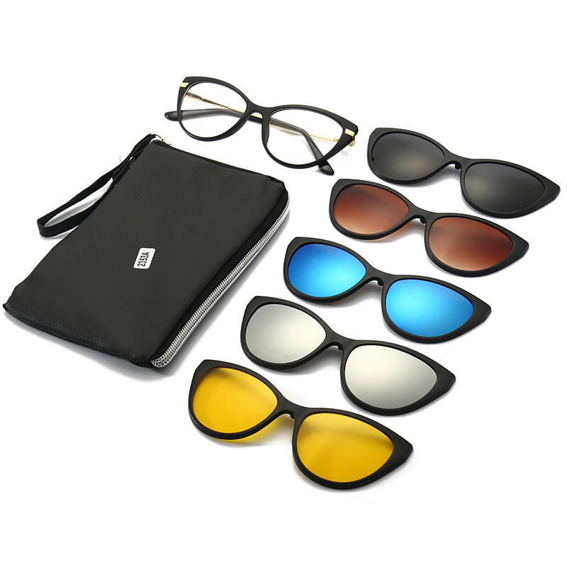 Kanspace 6 In1 Magnetic Clip On Glasses Frames Sty... – Grandado