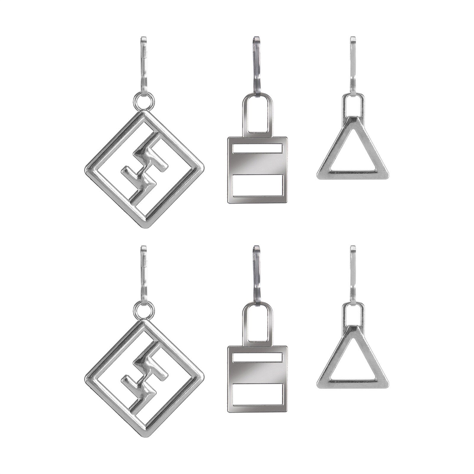 6 Pieces Metal Detachable Zip Fixer Zipper Tags Re... – Grandado