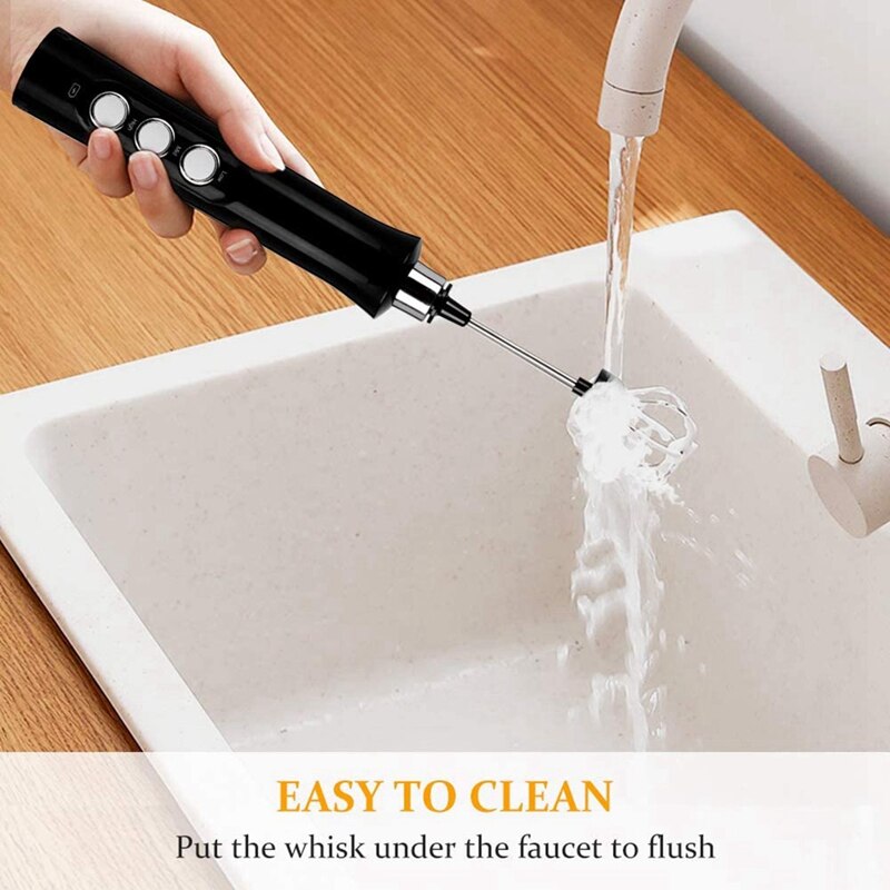 Usb Oplaadbare Melkopschuimer Handheld Elektrische... – Grandado