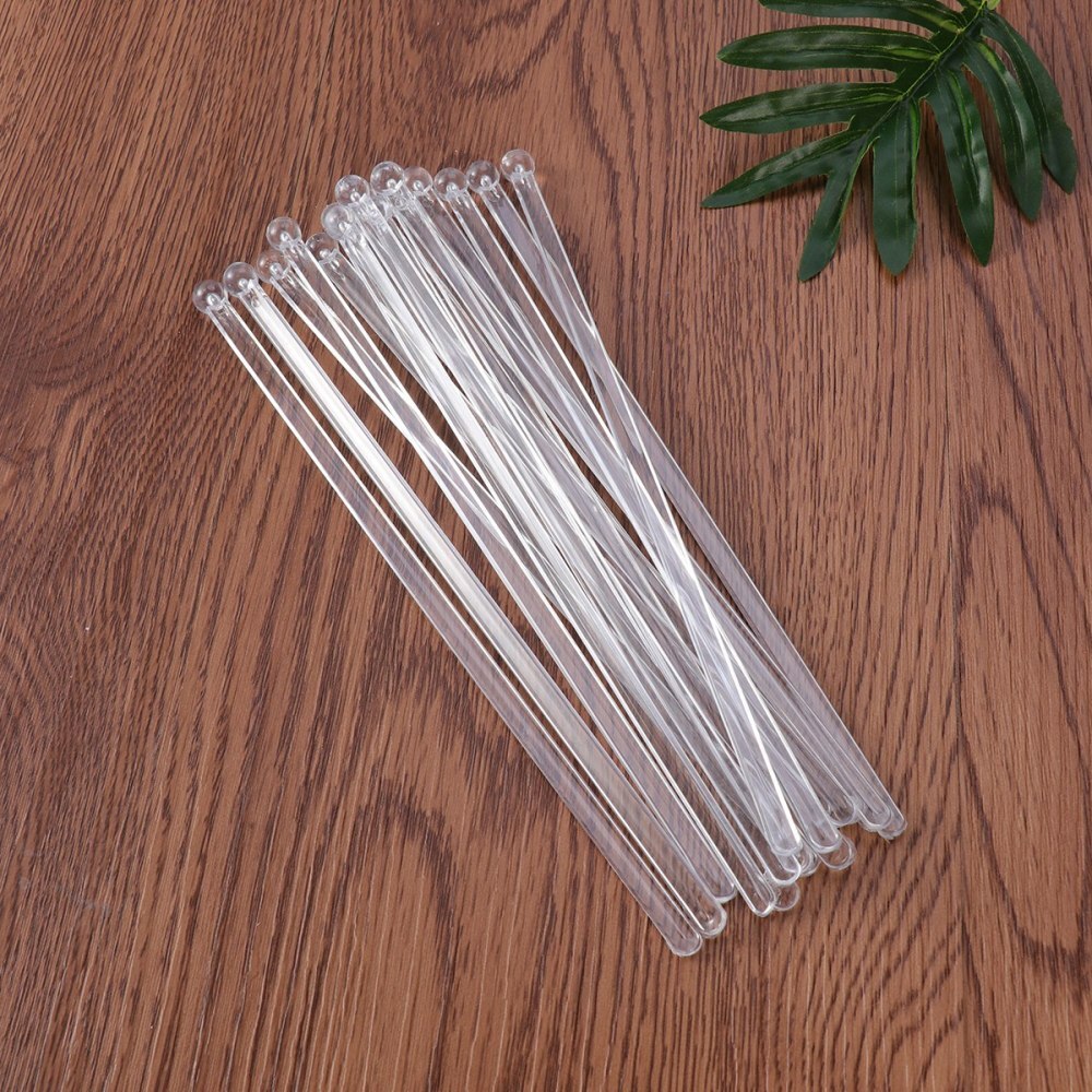 100Pcs Transparent Cocktail Drink Bar Muddler Roun... – Vicedeal