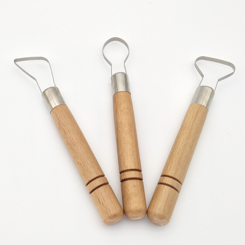 Three-piece Ceramic Spatula with Wooden Handle, Po... – Vicedeal