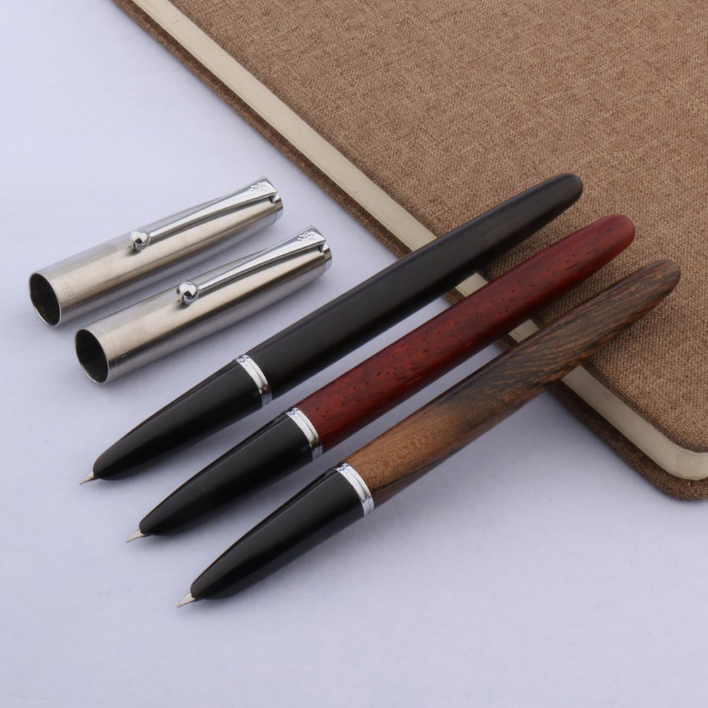 jinhao 51-A Fountain Pen classic wood stainless st... – Grandado