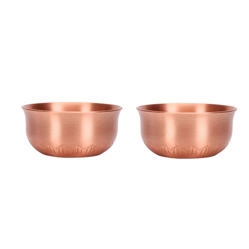 Tazón de té pequeño de cobre grueso, taza de vino ... – Vicedeal