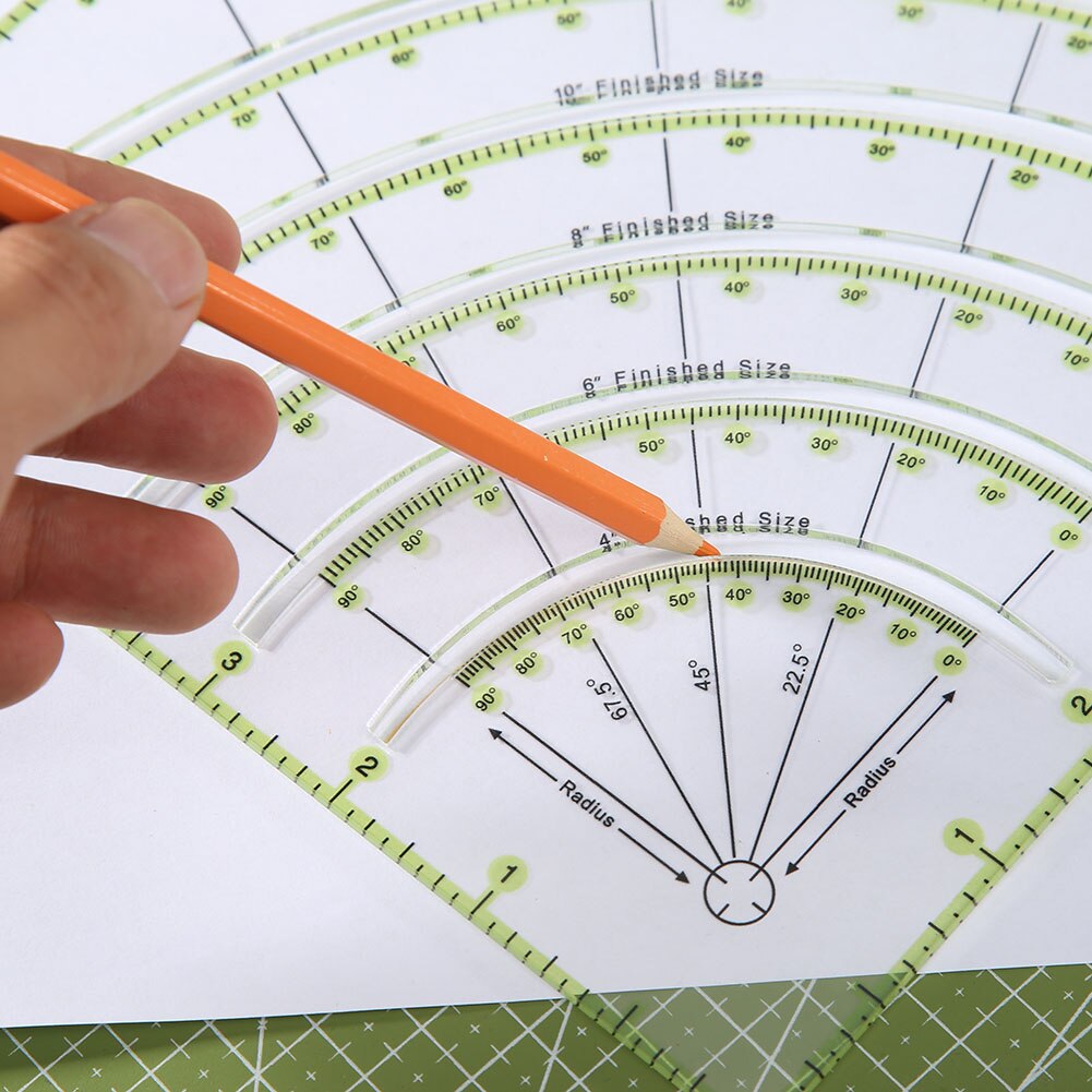 1pc 20.5x20.5CM Acrylic Patchwork Aligned Ruler DI... – Grandado