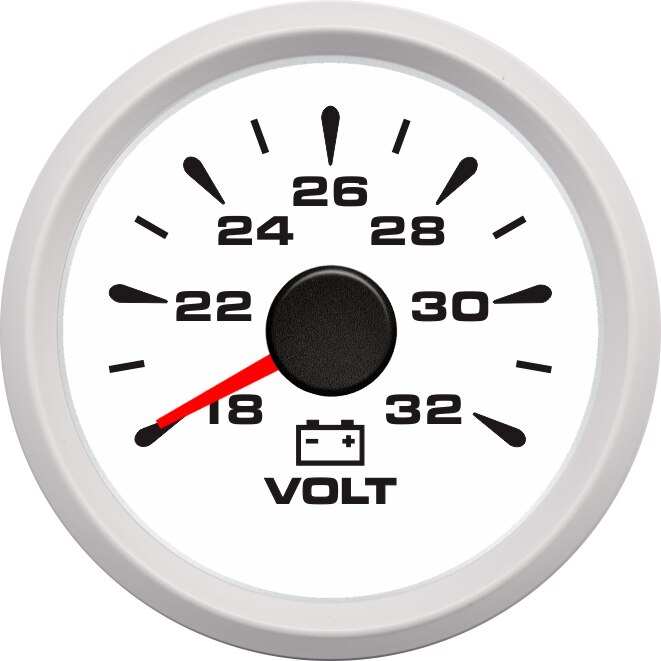 52 mm Marine Voltmeter Volt Meter Gauge 18-32 Volt... – Grandado