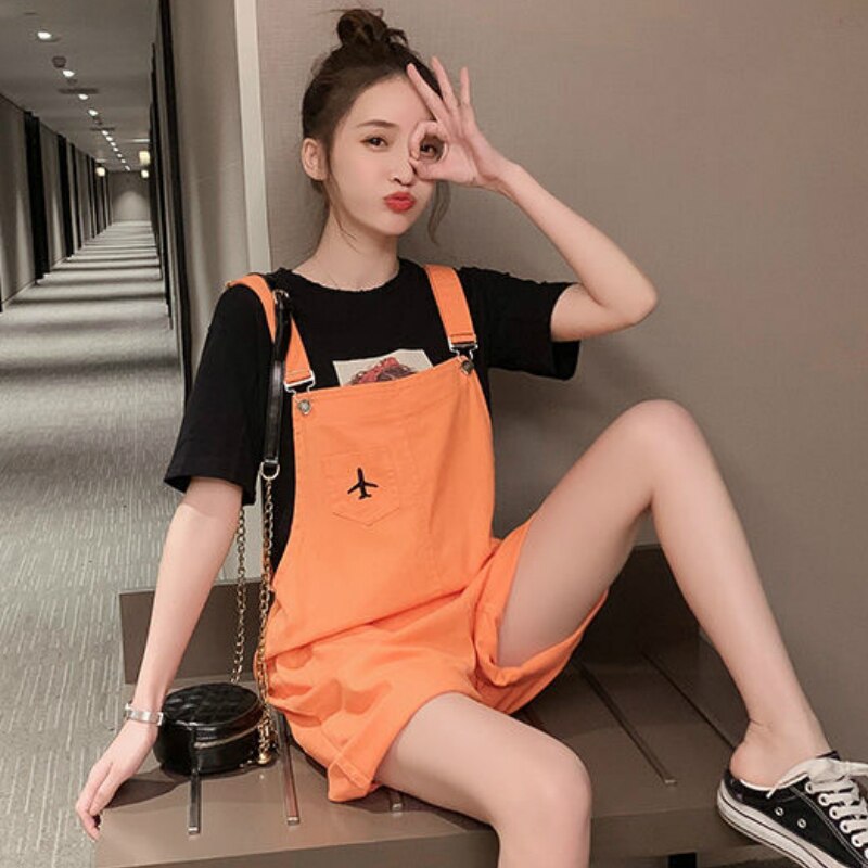 Rompers Women Chic Embroidery Sweet Orange Preppy ... – Vicedeal