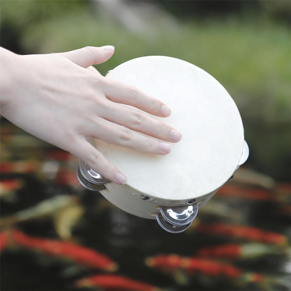 16.5*16.5*5.5cm Double 6InchTambourine Round Timbr... – Vicedeal