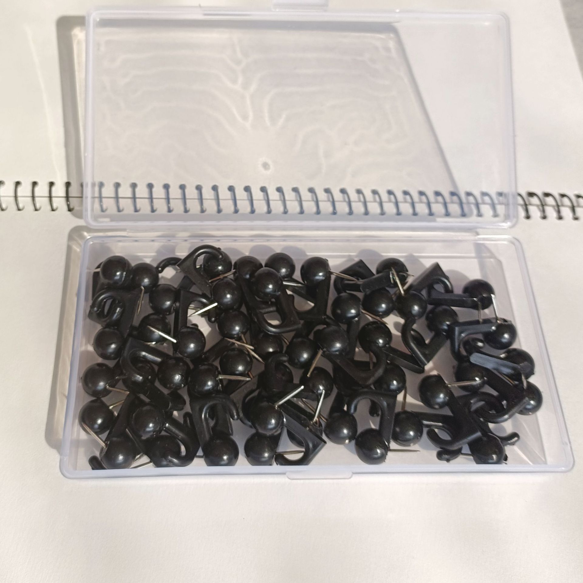 50Pc Push Pin Hooks Plastic Heads Thumbtack Hooks ... – Grandado
