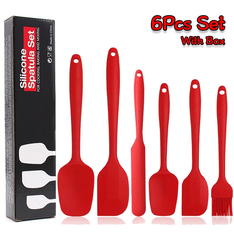 6Pcs Non-stick Spatel Sets Bpa Gratis Siliconen Sc... – Grandado