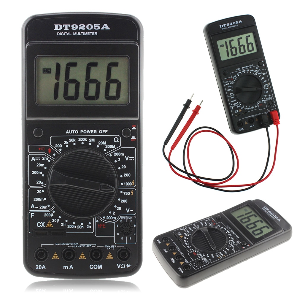DT9205A Digital Multimeter AC/DC Electric Handheld... – Grandado
