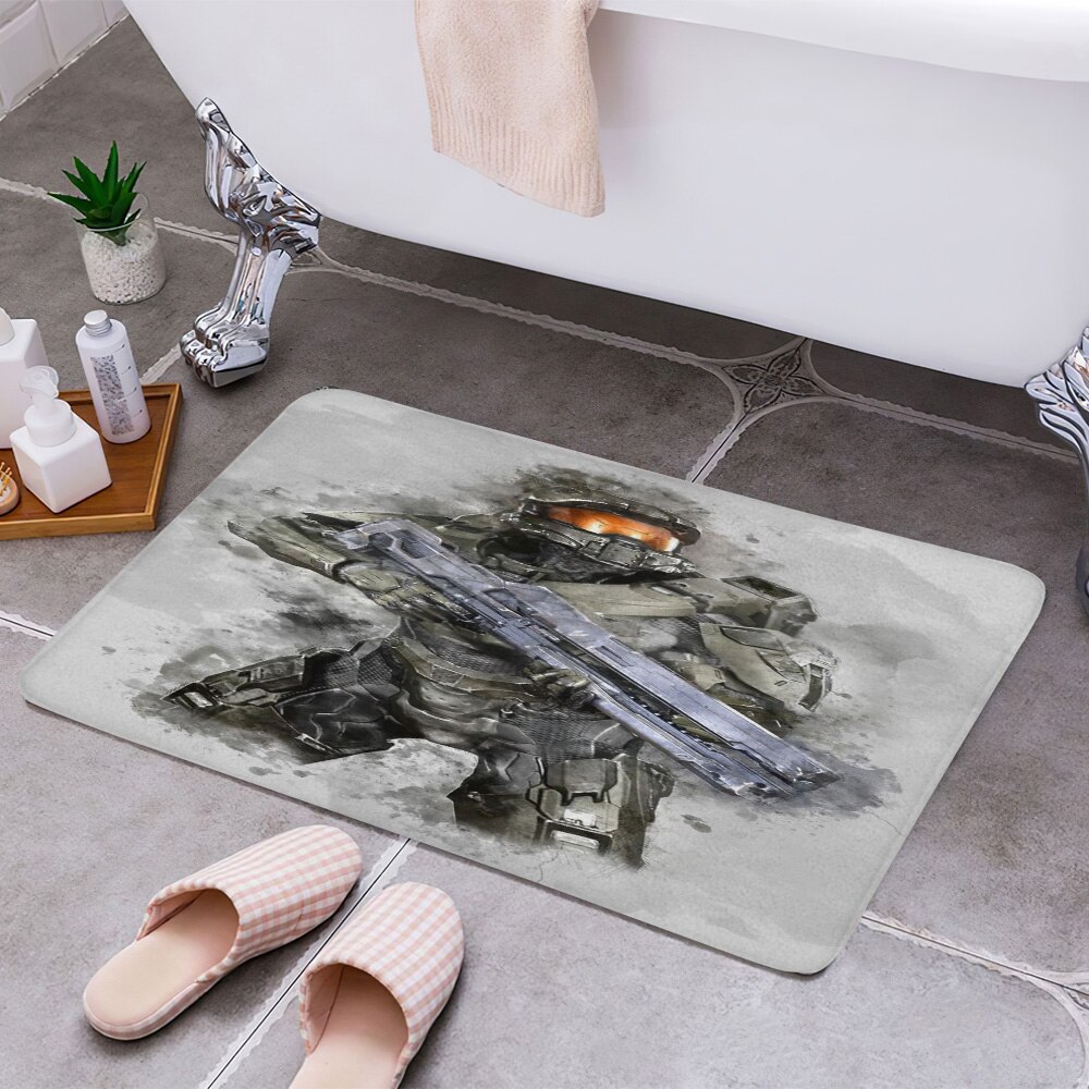 HALO Master Chief 3D Print Doormats Rectangle Non-... – Grandado