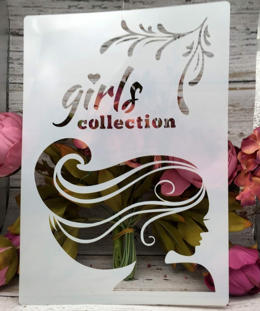 4Pcs/Lot A4 Lady Girl Long Hair DIY Layering Stenc... – Vicedeal