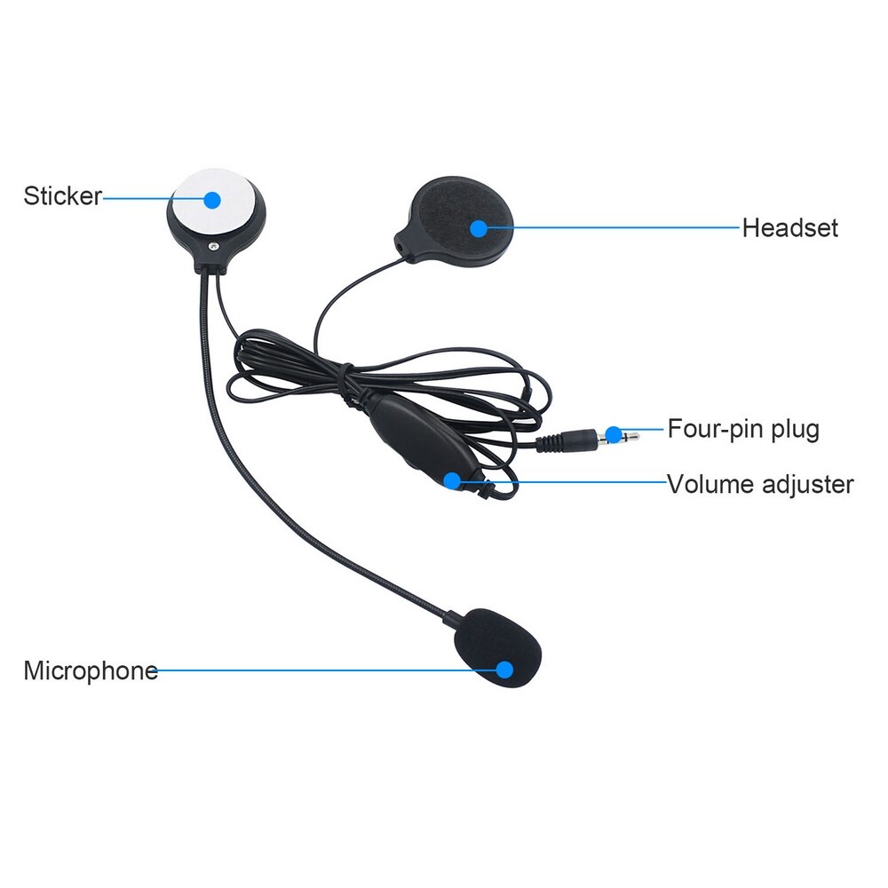 Motorcycle Helmet Headsets With Microphone Waterpr... – Grandado