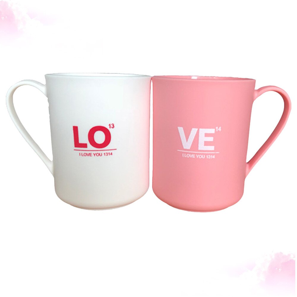 2pcs Couples Water Cup Mouthwash Cup Simple Couple... – Grandado
