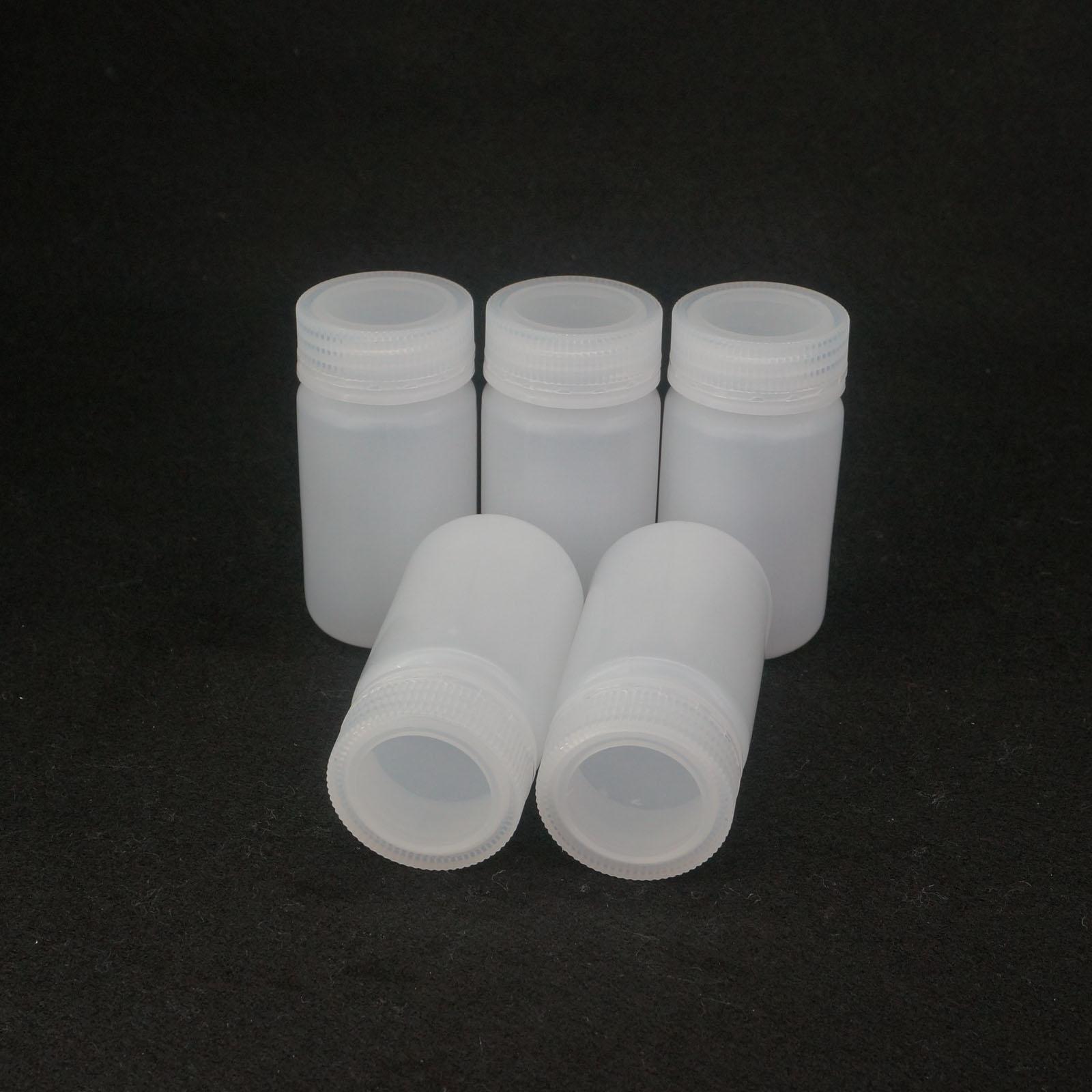 Lot5 125ml White PP Plastic Cylindrical Chemical C... – Grandado