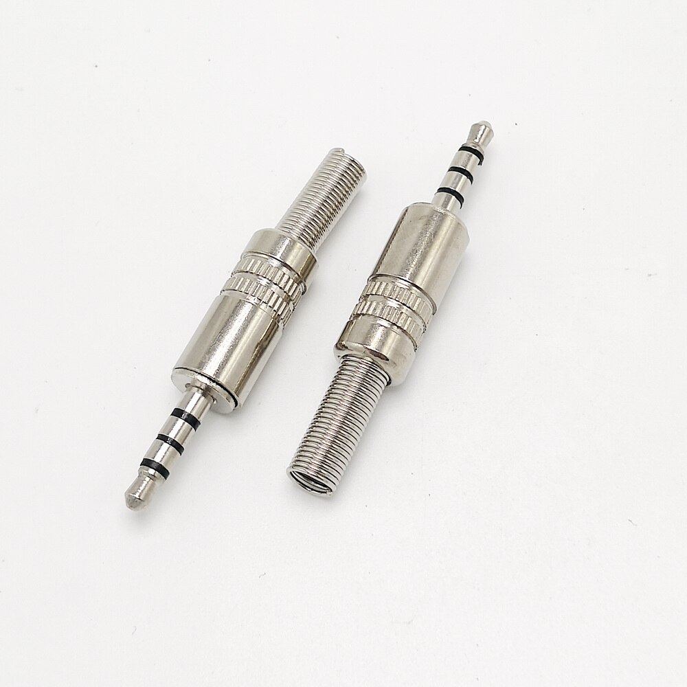 10pcs/lot 4 pin 3.5mm Male Plug Aluminum Shell Ste... – Grandado
