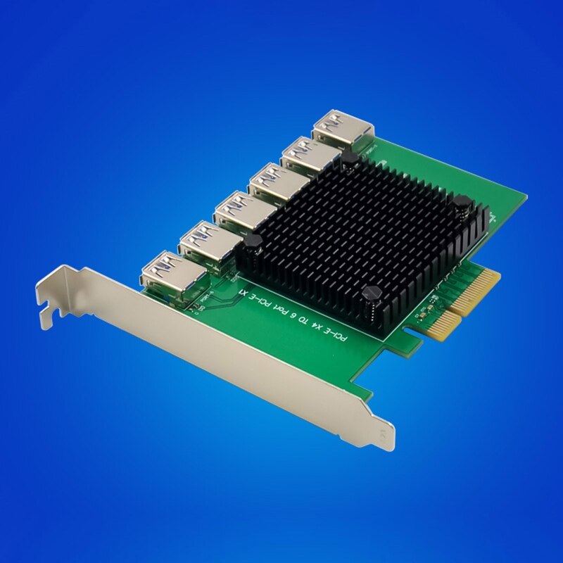 Pci Express Multiplier 1 Tot 6 USB3.0 Pcie X4 Om X... – Vicedeal