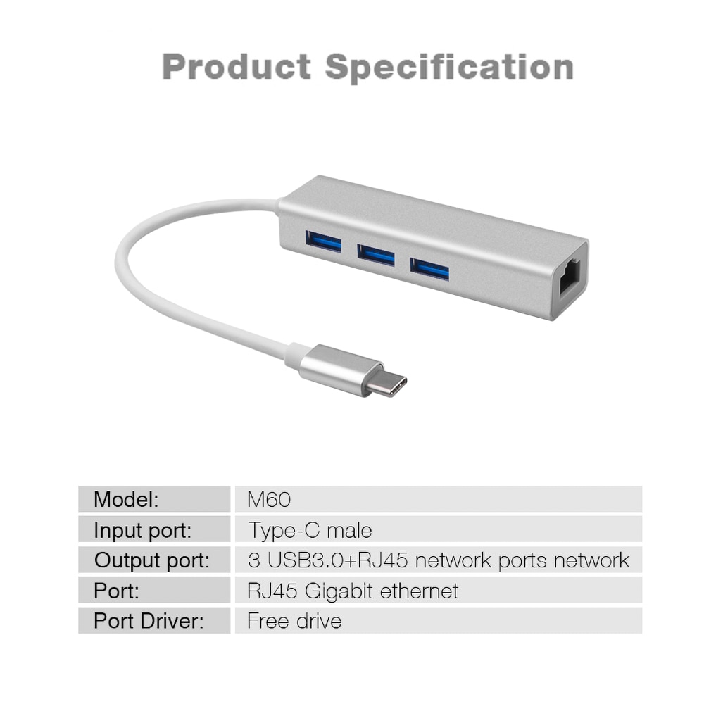 KEBIDU USB C Ethernet Adapter Gigabit Network Card... – Grandado
