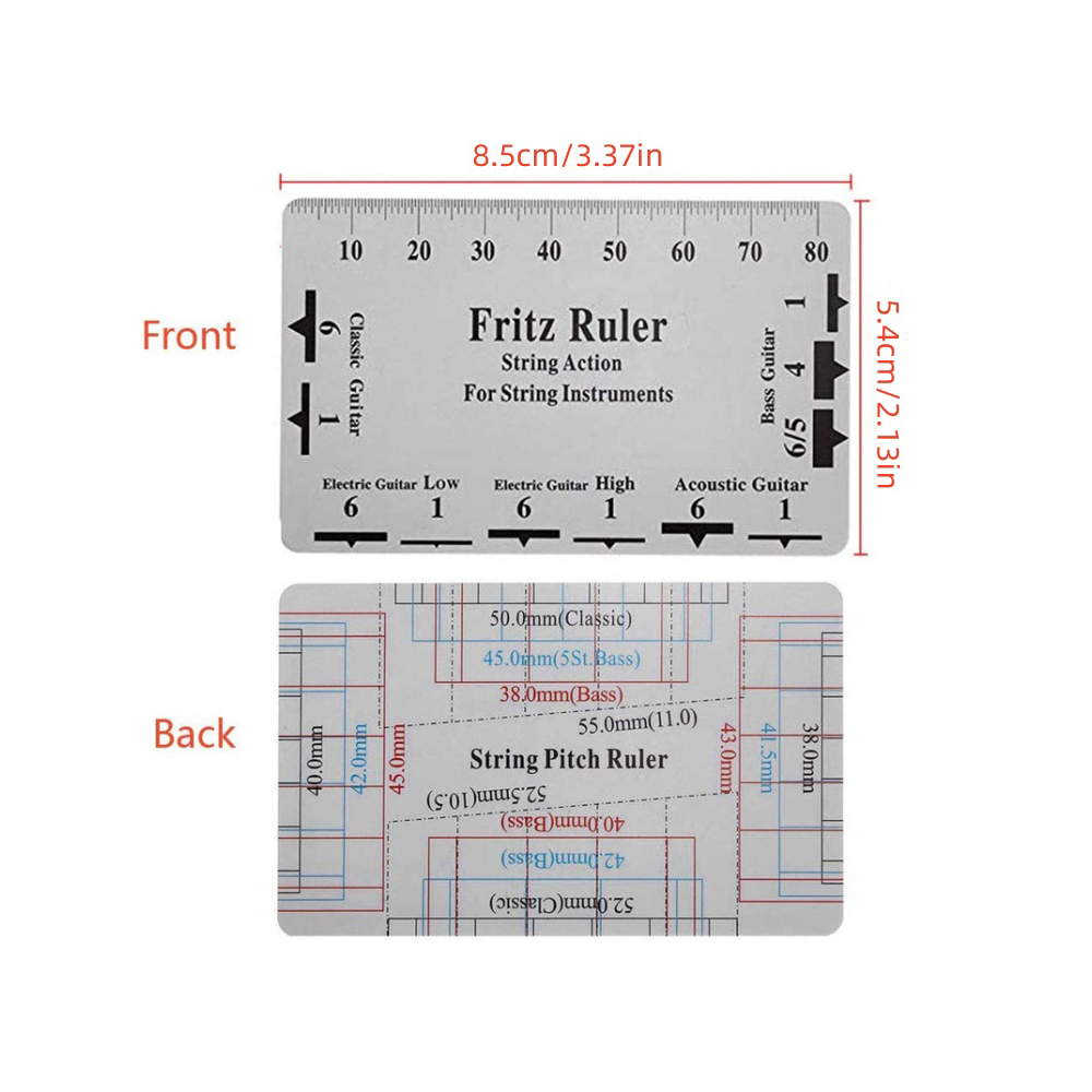 3pcs Guitar Neck Notched Straight Edge Ruler Luthi... – Grandado