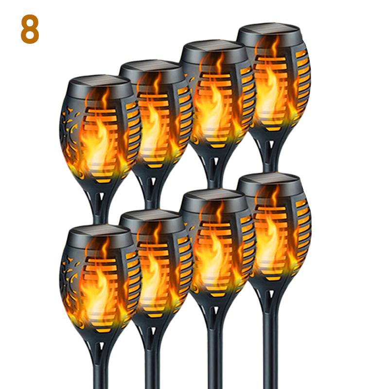 Solar Torch Light with Flashing Flame Waterproof O... – Grandado