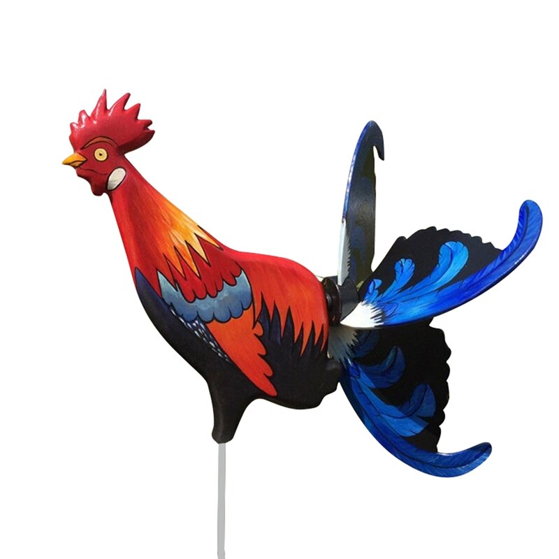 Rooster Windmill Garden Decor Courtyard Farm Yard ... – Grandado
