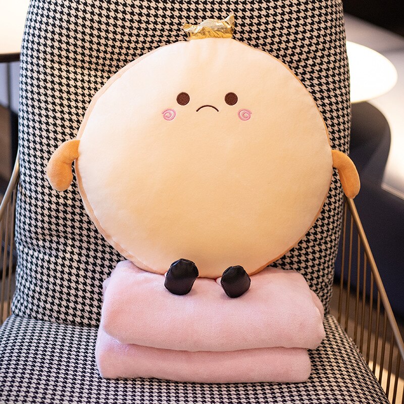 Cute Plush Toast Bread Toy Stuffed Food Round Brea... – Grandado