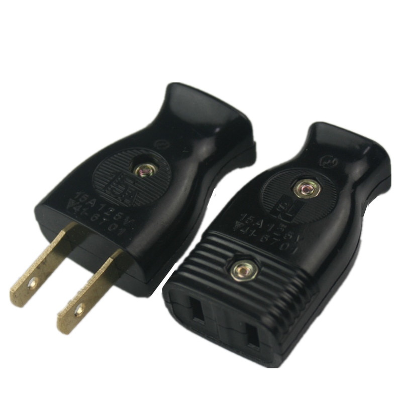 America 2 Pole 15A Male US Wiring Plug Adapter Fem... – Grandado
