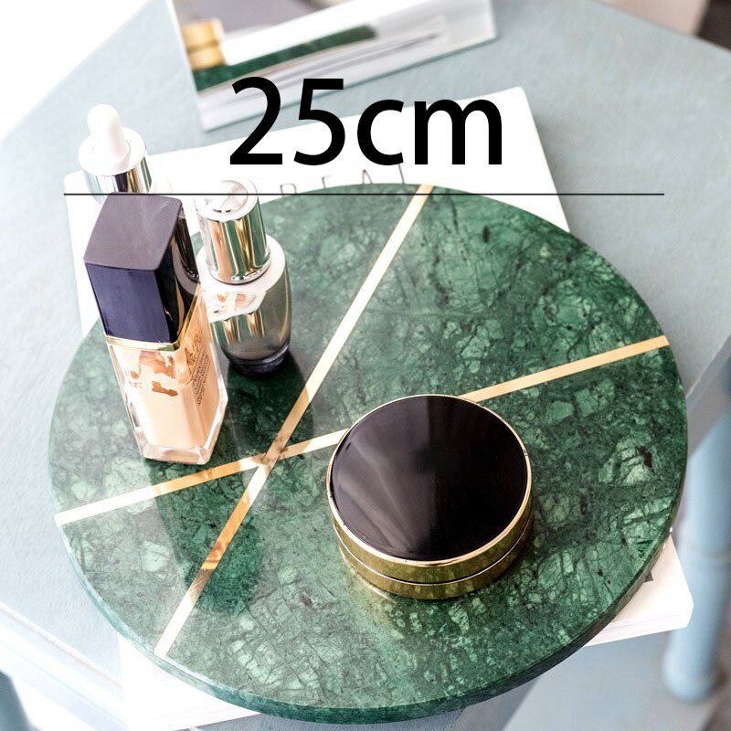 Natural Marble Texture Ceramic Trays Decorative Eu... – Grandado