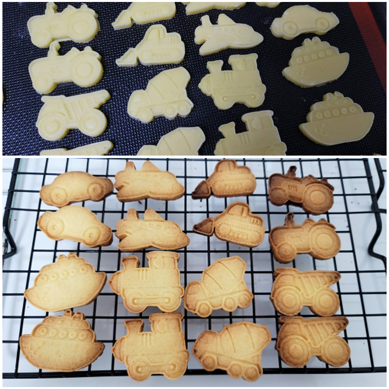 8pcs 3D Car Plane Train Cookie Cutter Biscuit Mold... – Grandado