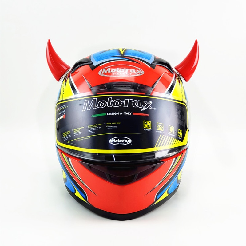 Universele 1Pcs Motorhelm Duivel Hoorn Motocross F... – Grandado