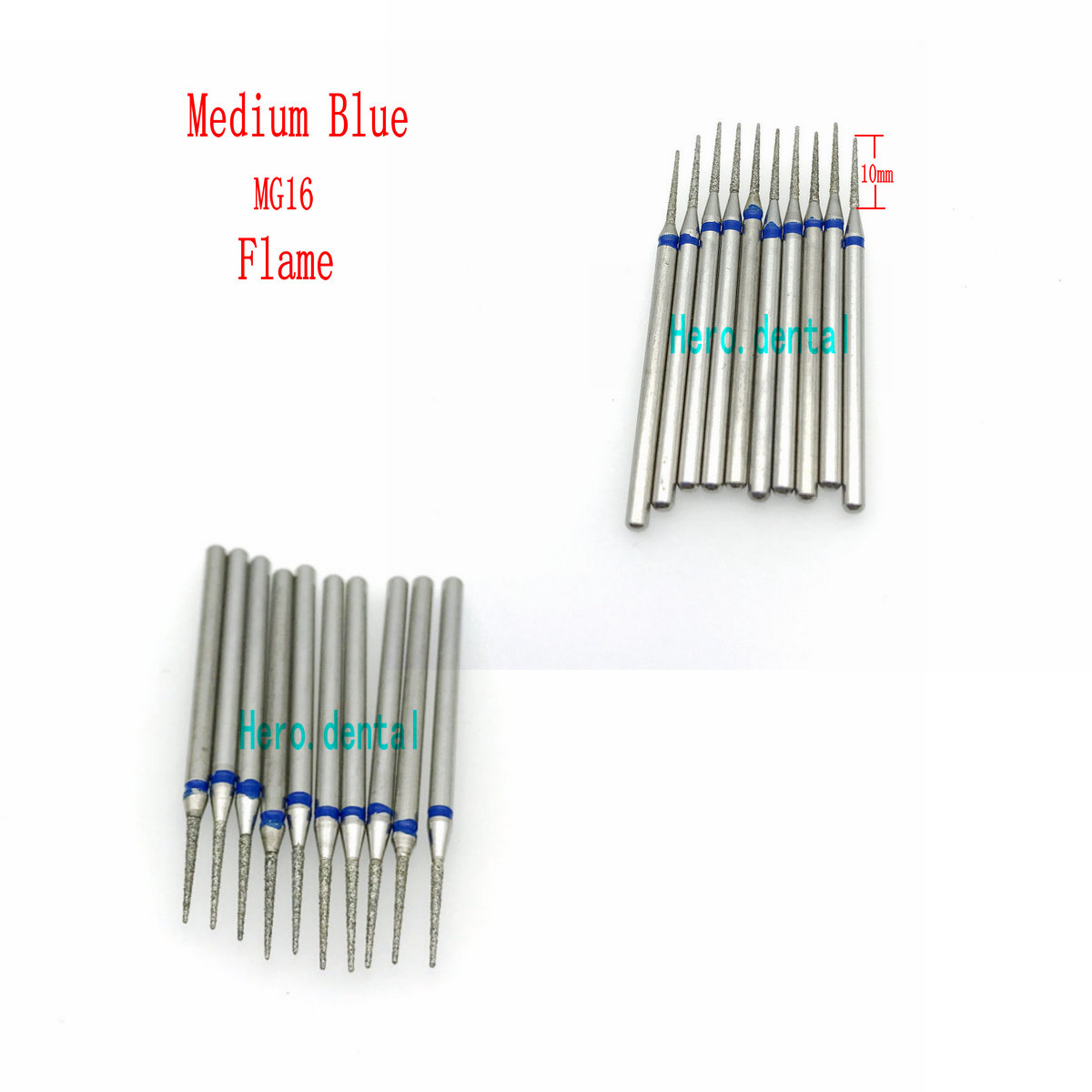 10 stücke 2,35mm dental Schaft Diamant Schleifen B... – Grandado