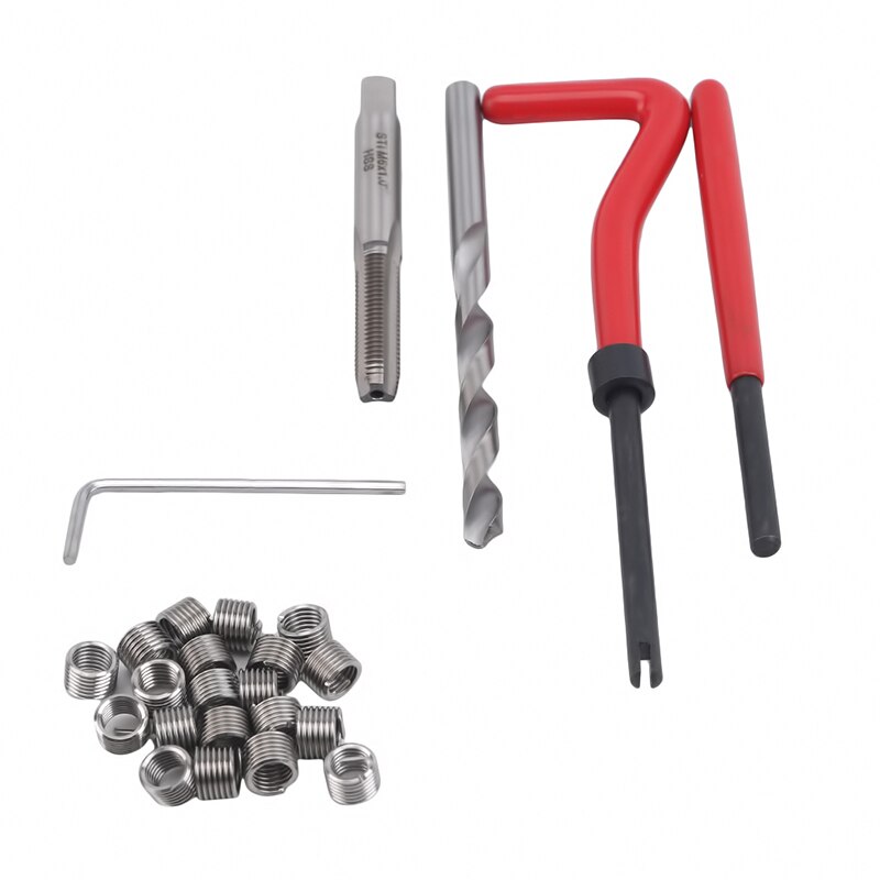 25pcs Silver Thread Repair Insert Kit Set Stainles... – Grandado