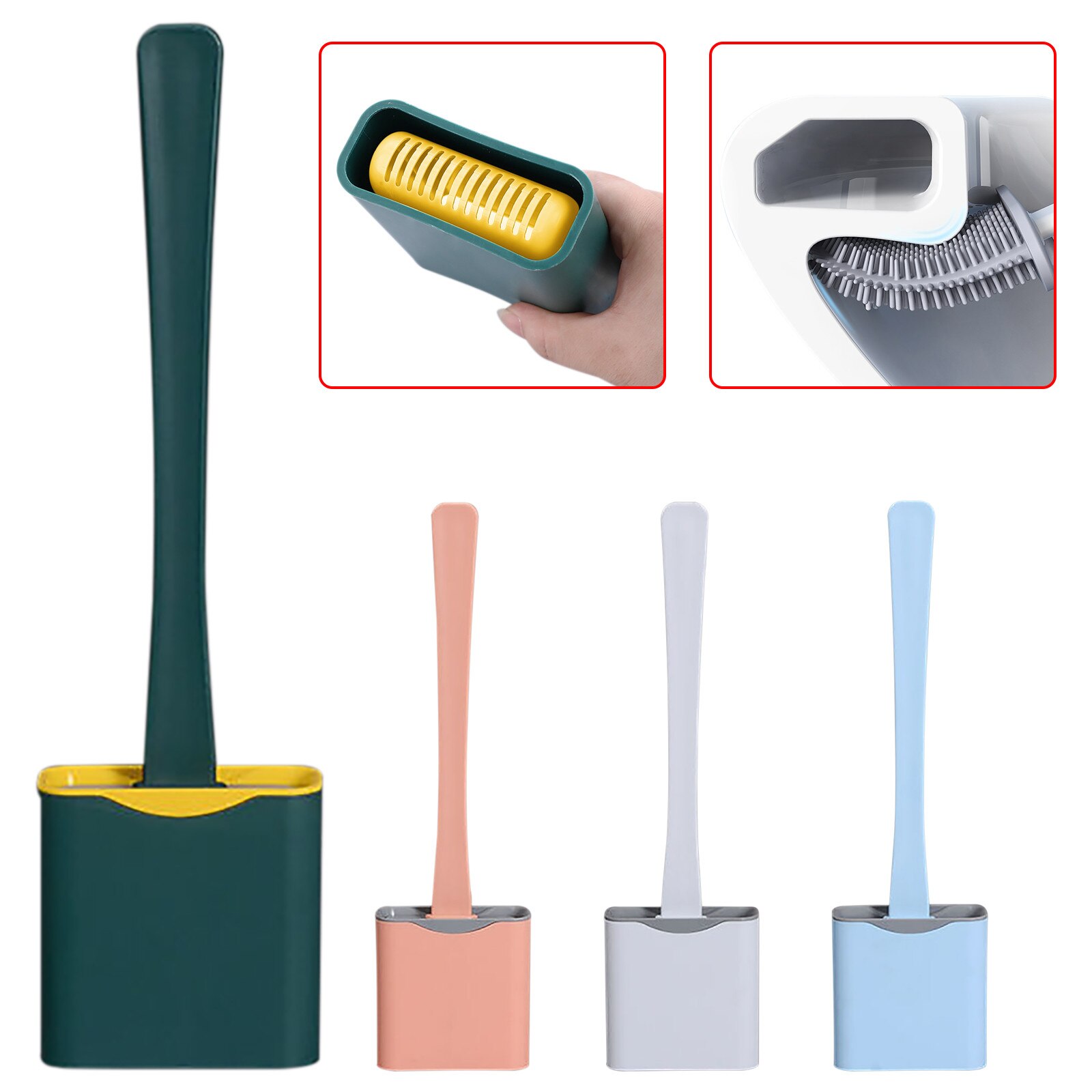 Wc Borstel Water Lekvrije Met Base Siliconen Wc Pl... – Vicedeal