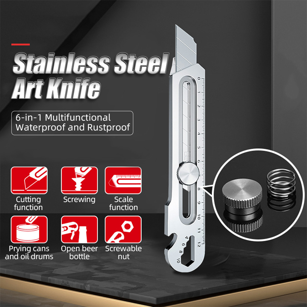 6-in-1 multifunctioneel roestvrijstalen mes staart... – Vicedeal