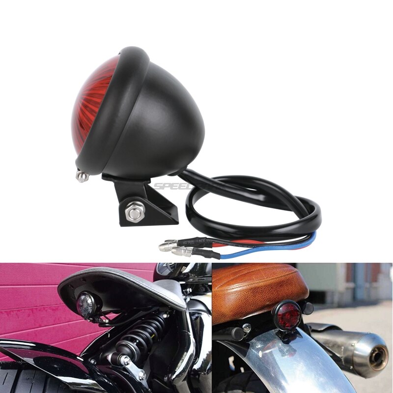 Motorcycle Red LED 12V Adjustable Cafe Racer Style... – Vicedeal