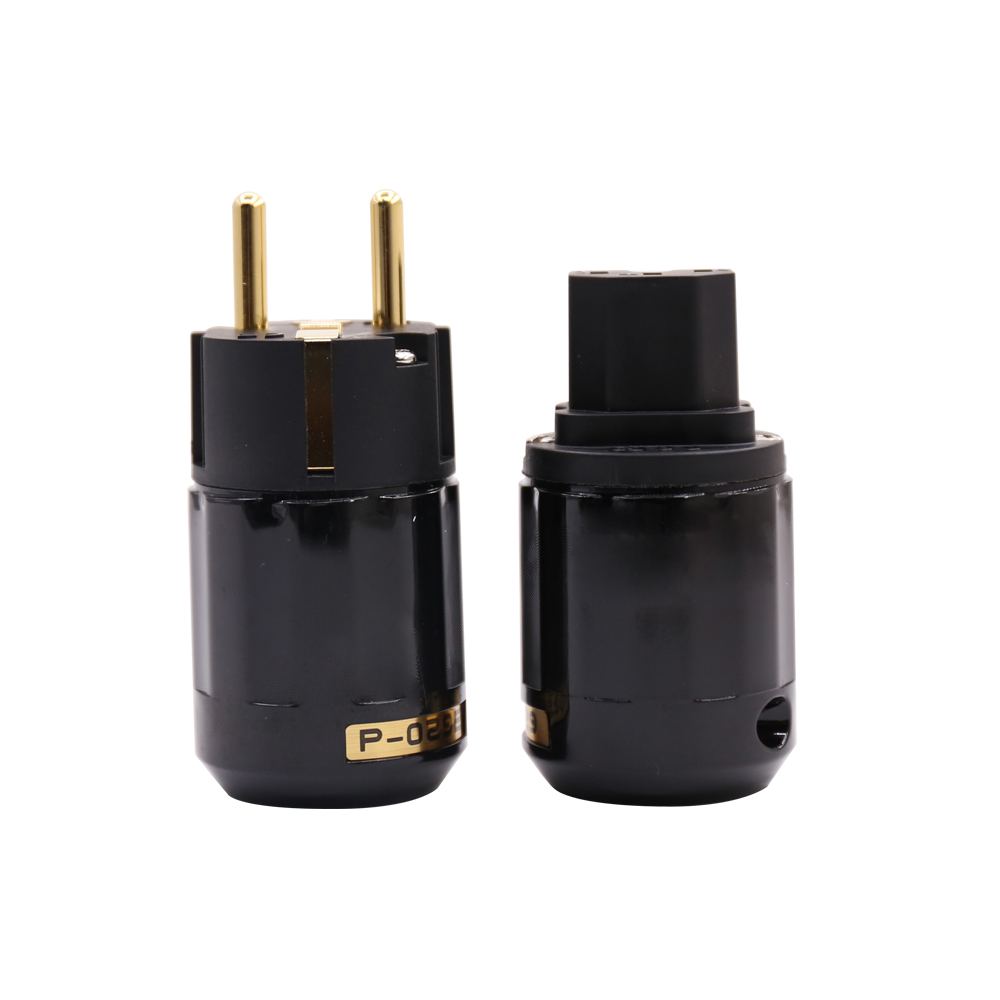 One Pair Hifi Power Plug P029E+C029 EU Power Conne... – Grandado