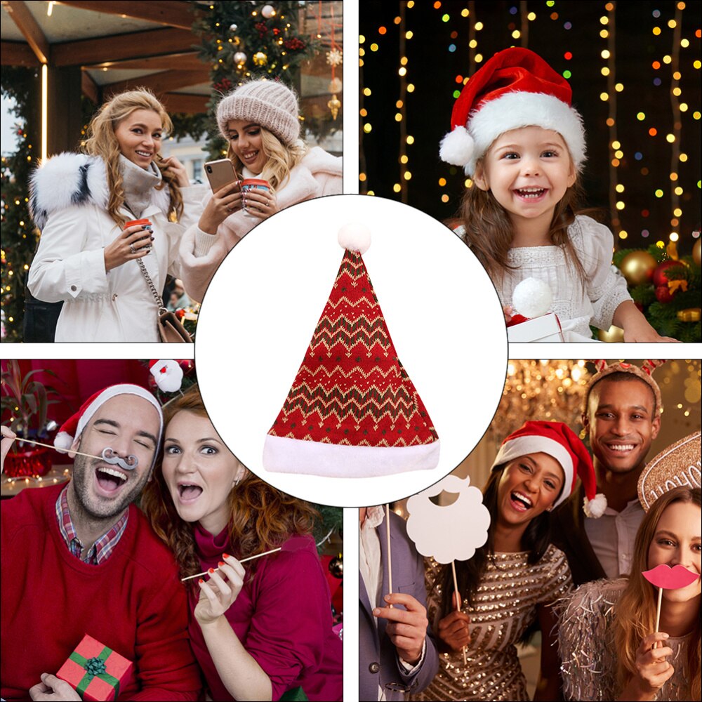 1Pc Soft Wool Knitted Christmas Hat Year Santa Cla... – Grandado