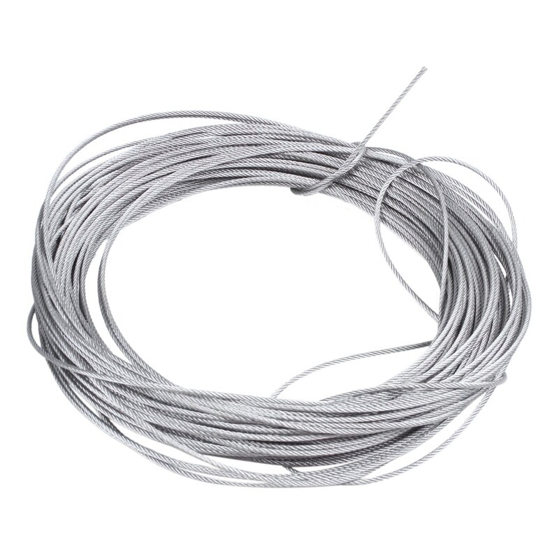 1.5mm Dia 25M Length Stainless Steel Wire Rope Cab... – Grandado