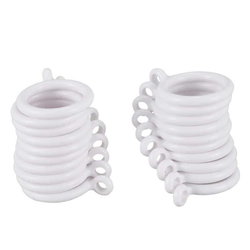 20X White 25Mm Inner Plastic Curtain Rings – Grandado