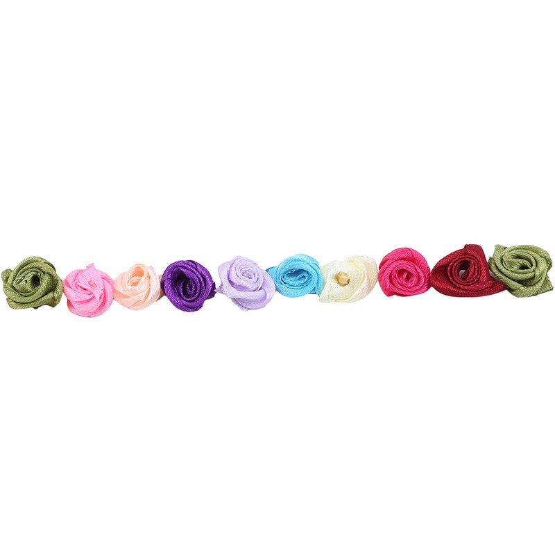 100Pcs 10Mm Mix Kleur Kleine Rose Flower Mini Hand... – Grandado
