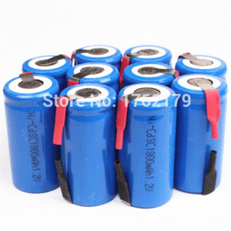 10-30pcs SC 1800mah 1.2v battery NICD rechargeable... – Grandado