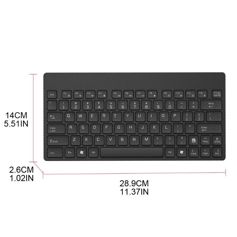 Wireless Keyboard Mouse Silent Ultra Thin Cute Com Grandado