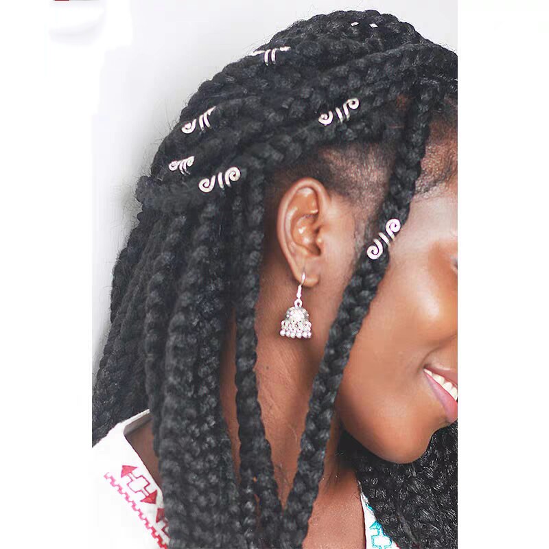 60 Pcs Goud Zilver Haar Vlecht Dreadlocks Kralen H... – Grandado