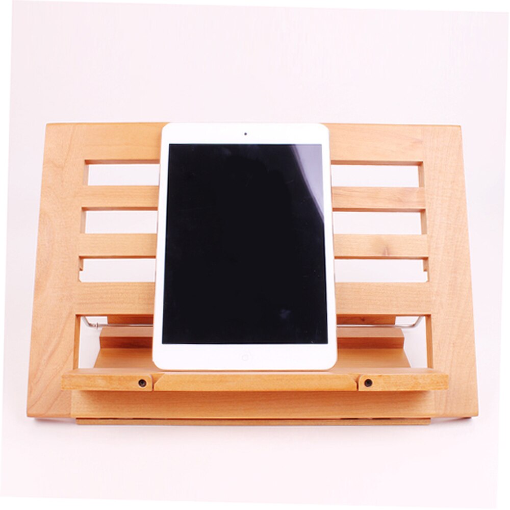 Adjustable Wooden Book Reading Shelf Stand Reading... – Grandado
