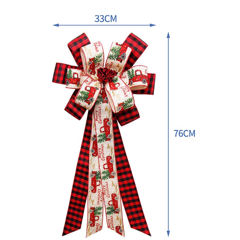 Brand Christmas Tree Topper Rustic Buffalo Plaid D... – Grandado