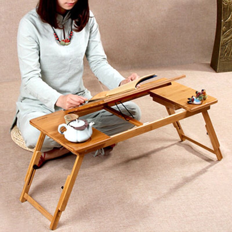 Folding lazy desk on the bed student computer rack... – Grandado